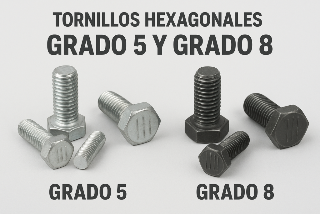 Tornillos Hexagonales Grado 5 y Grado 8: Diferencias, Usos y Cómo ...